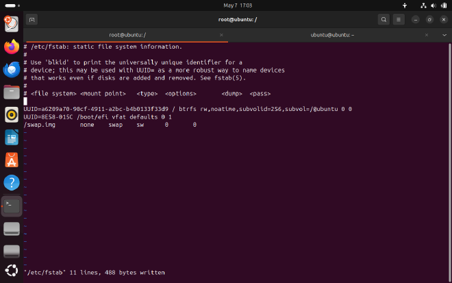 Ubuntu 24.04 LTS with btrfs subvolumes · mattmoore.io