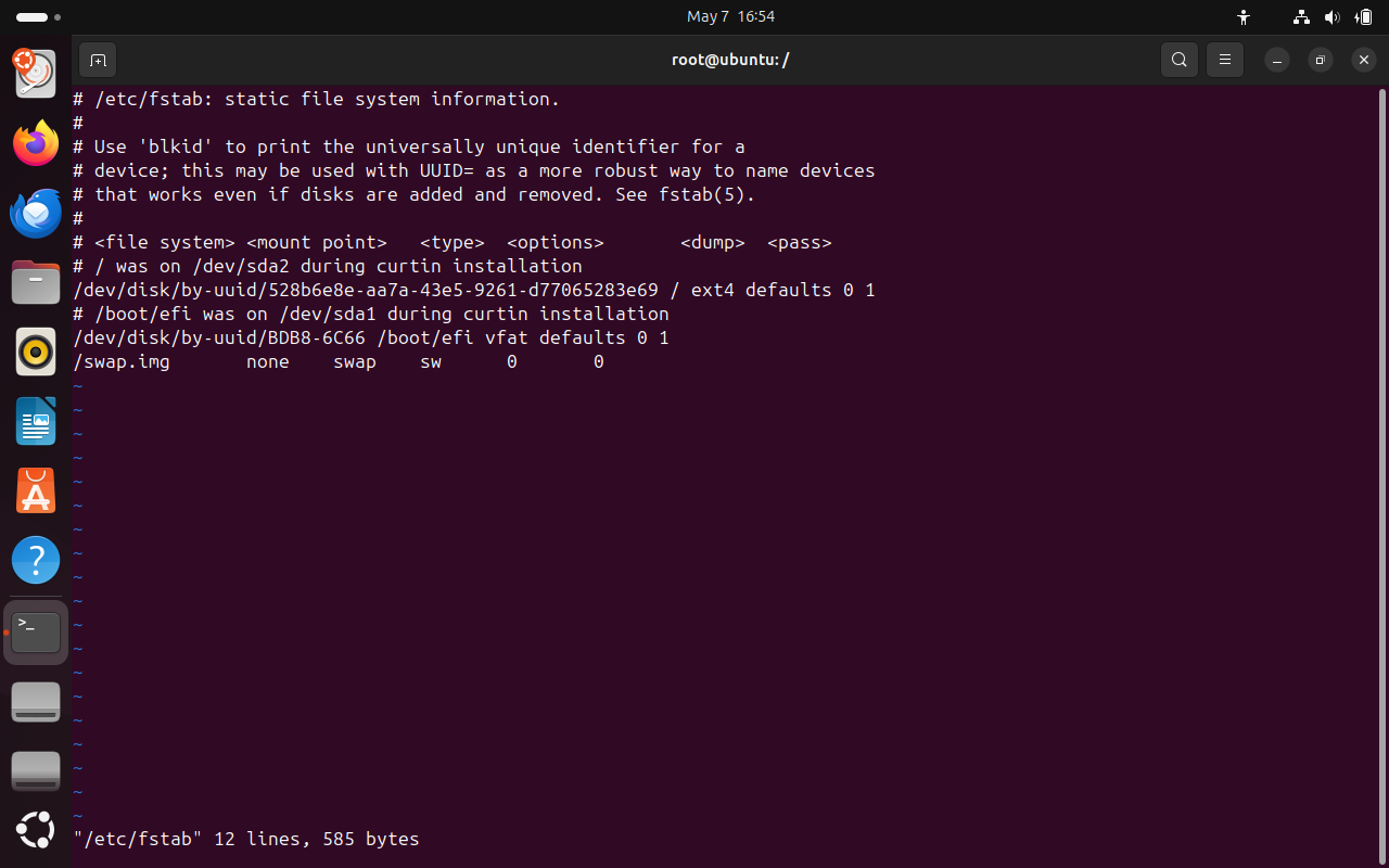 Ubuntu 24.04 LTS with btrfs subvolumes · mattmoore.io
